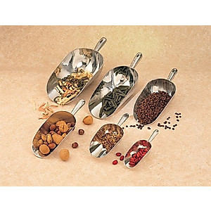 American Metalcraft ASC24 Scoops, 10.55" Length x 3.9" Width, Silver