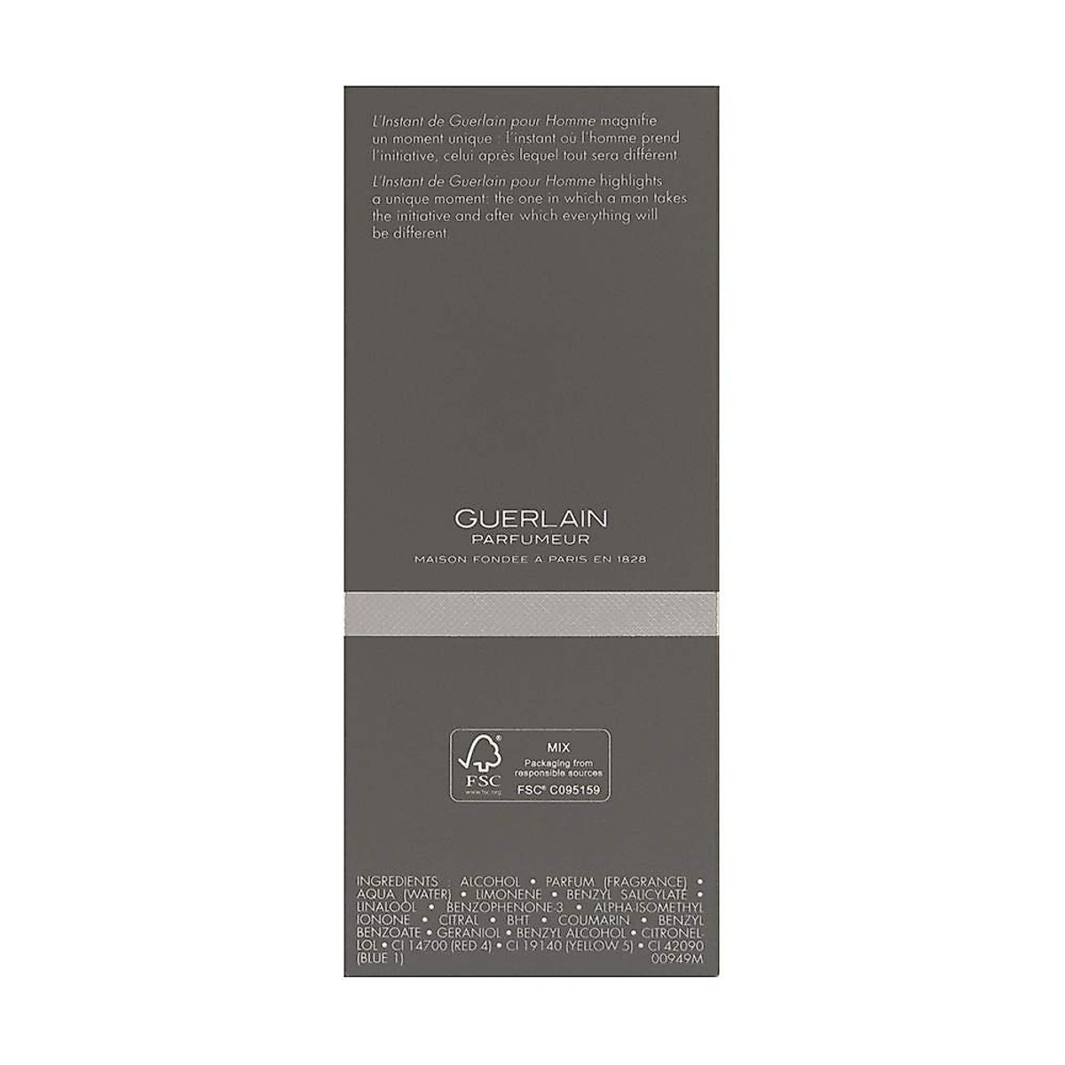 Guerlain L'instant Pour Homme Eau de Toilette Spray, 3.3 Ounce, Multicolor