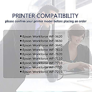 Run Star Remanufactured Ink Cartridge Replacement for Epson 252XL T252XL 252 XL Used in Workforce WF-7720 WF-7710 WF-3640 WF-3620 WF-3630 WF-7610 WF-7620 WF-7110 WF-7210, 5-Pack (2BK/1C/1Y/1M)