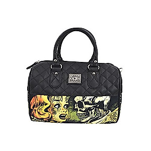 Liquor Brand Horror B Movie Cartoon Small Satchel Purse Crossbody bag