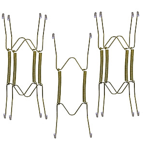 Xinlinke Lot5 8-Inch Medium Invisible Plate Wire Hanger Wall Holders with Protective Rubber Cover for 7.5" to 9.5" Decorative Tray