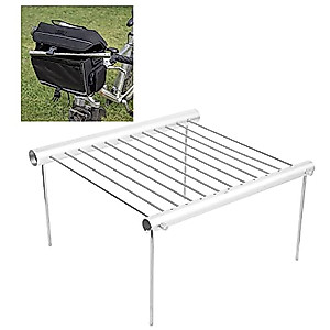 Portable Stainless Steel Burner Bracket,BBQ Grill, 12in Foldable Outdoor Gas Stove Pot Rack, Heat Resistance Burner Stove Stand with Screw Sleeve for Camping Barbecue Cooking Party