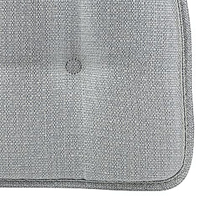 Klear Vu Omega Non-Slip Universal Chair Cushions for Dining Room, Kitchen and Office Use, U-Shaped Skid-Proof Seat Pad, 15x16 Inches, 4 Pack, 06 Gray
