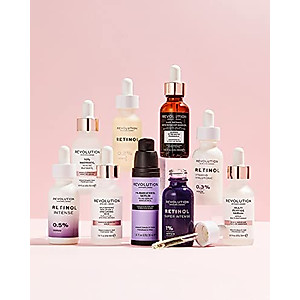 Revolution Skincare 0.5% Retinol Intense Serum, Face Serum To Revitalize Skin, Vegan & Cruelty-Free, 1.01fl.oz/30ml