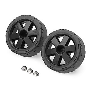 ZAITOE 4-inch Black Cooler Replacement Wheels kit for Igloo Coolers 5 Gal Beverage Rollers, for Igloo Ice Cube 60 & 70 qt Rollers, Igloo Coolers Silent Wheel Replacement Wheels Parts- 2 Pack