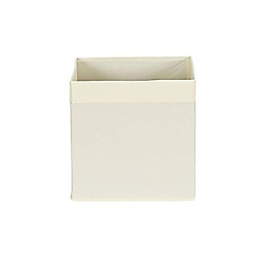 Hosuehold Essentials Household Essentials 88-1 Foldable Fabric Storage Bins | Set of 6 Cubby Cubes with Flap Handle, Beige
