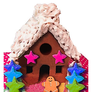 Gingerbread House Cookie Cutter Set - 3D House Cookie Cutters, Gingerbread House Kit for Holiday, Winter, Christmas & Gingerbread House Kit for Kids, Gift Package (10Pcs Christmas Cookie Cutters)