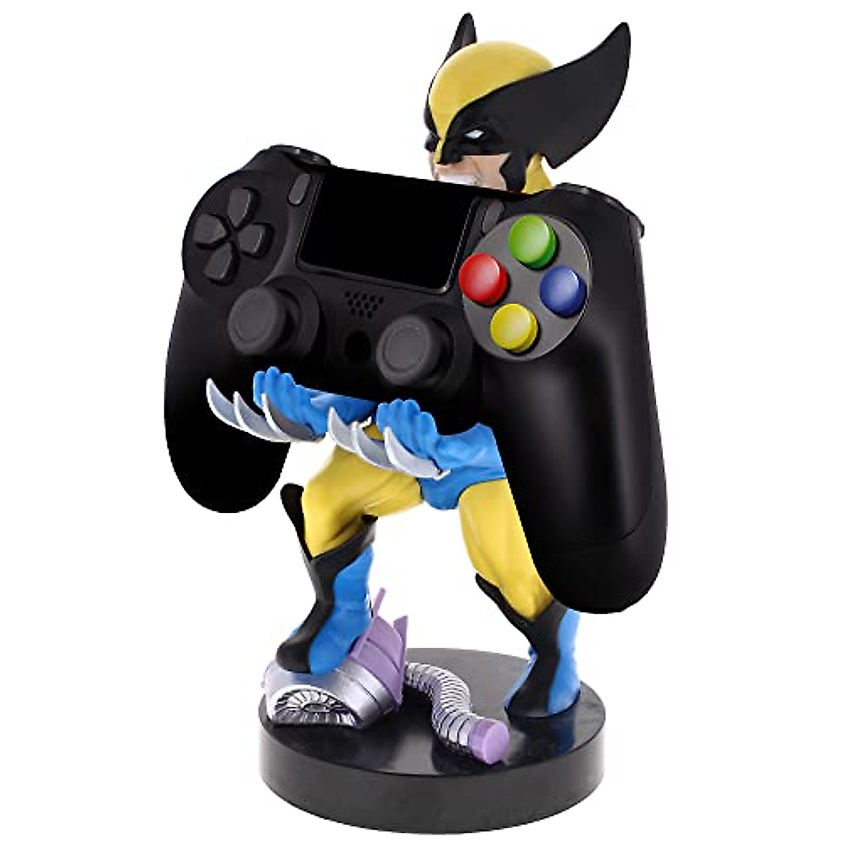 Exquisite Gaming: Marvel Wolverine and Venom - Original Mobile Phone & Gaming Controller Holders, Device Stands, Cable Guys, Licensed Figures