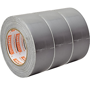 Tape King Professional Grade Duct Tape, 3-Pack, Silver Color Multi Pack, 11mil (1.88 Inch x 35 Yards), 48mm x 32m - for Crafts, Home Improvement Projects, Repairs, Maintenance, Bulk