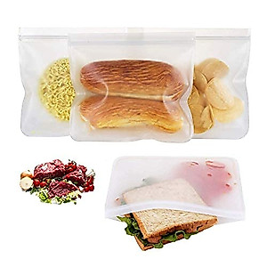 Reusable Storage Bags, 13x Lunch Bags, Food container sets, 4xSnack Bag+4x Sandwich Bags+3xLarge Bag+2 Extra Size Gallon Bags, Leak-proof for Lunch and Easy for Travel.