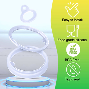 Vodolo Lid Gasket Replacement for Thermoflask 24oz/32oz/40oz/64oz,9 PCS Water Bottle 3 Sets Silicone Gaskets Each with Pick for Water Bottle Straw Lid, Chug Lid & Chug Spout