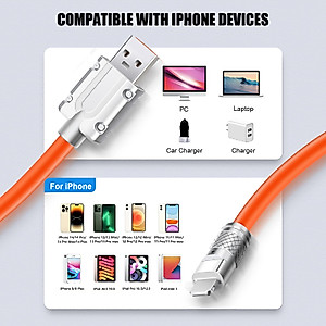 XNMOA USB Charging Cord Compatibility with iPhone 14 13 12 11 Pro Max Xr Xs X 8 7 iPad,6A Fast Charging Cable,6FT Charger Cord for iPhone,USB Cable Fast Charging Cord with High Speed Data Sync Charge