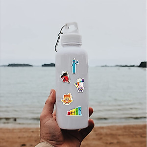 52pcs Numberblocks Stickers|Vinyl Waterproof Care for Children Stickers for Laptop,Car Bumper，Luggage,Skateboard,Water Bottles,Computer,Phone, Kids Teens Adults (Yellow-B)