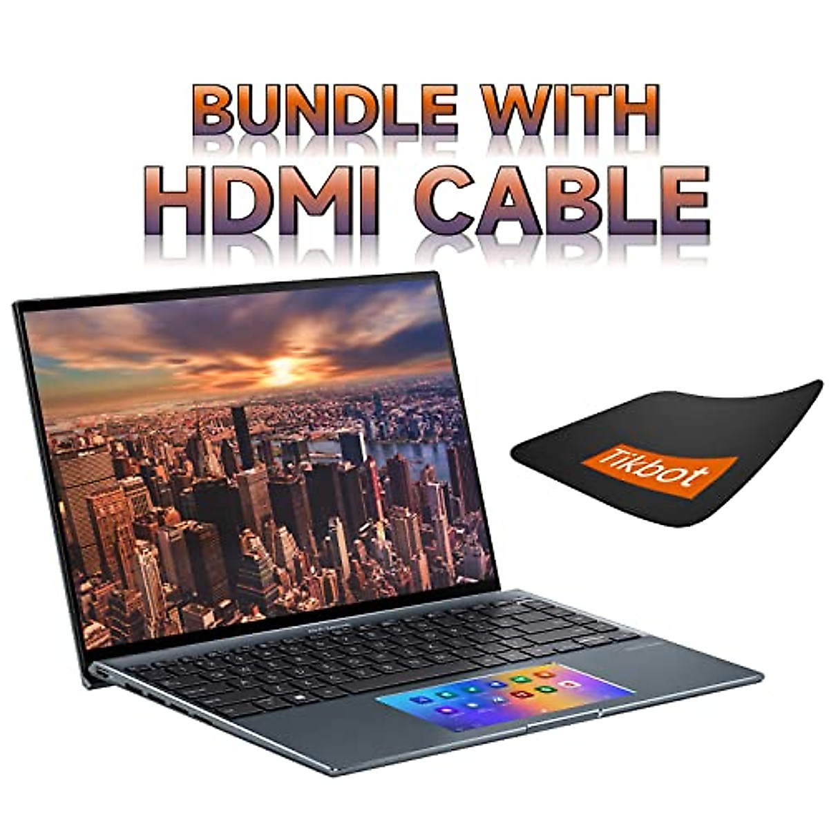 ASUS Zenbook 14" OLED 2.8K (2880 x 1800) Touchscreen Laptop Core i7-1165G7 NVIDIA GeForce MX450 550 nits 100% DCI-P3 Pantone Backlit KB Harman / Kardon Win11 Pro w/Mousepad (16GB RAM | 1TB PCIe SSD)