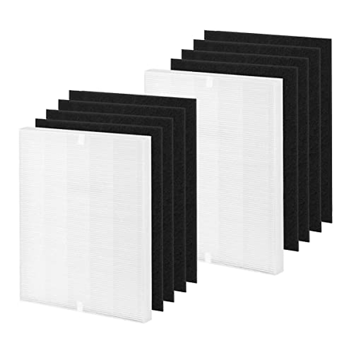 Yiemoge 115115 Replacement filter A: Compatible with winix Plasmawave C535 5300 5300-2 6300 6300-2 AM90 P300 Air Purifier - 2 TURE HPEA filter + 8 Pre-Filters