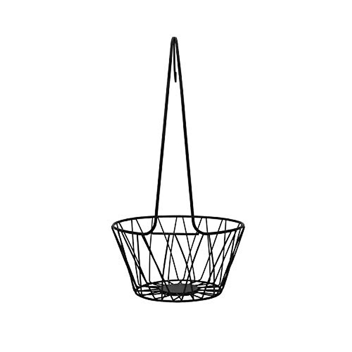 Spectrum Diversified Paxton Tree & Basket Hanger & Fruit Basket, Produce Saver Banana Holder & Open Wire Fruit Bowl for Kitchen Counter & Dining Table, Black