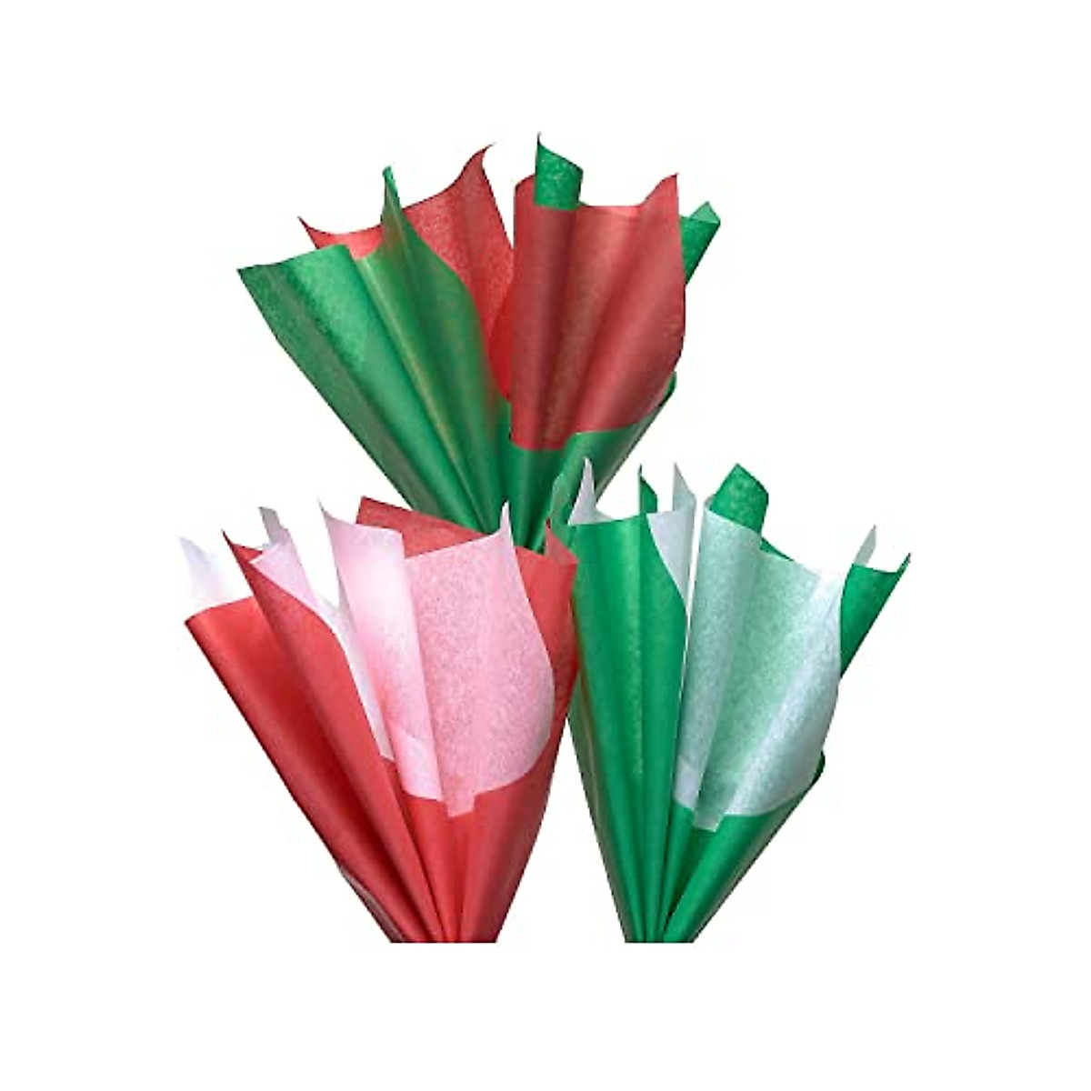 American Greetings Bulk Tissue Paper Pack (Red, Green, and White) for Birthdays, Weddings, Bridal Showers, Baby Showers and All Occasions (125-Sheets)