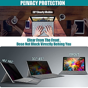 Privacy Screen for Surface Pro 7,Anti Blue Light Privacy Screen Protector for Surface Pro 7 Plus/Surface Pro 7/Surface Pro 6/Surface Pro 5th Gen/Surface Pro 4 12.3 inch, black (Surface Pro 7/6/5/4)