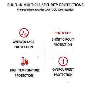 15V 3A Power Supply Adapter Charger Switching Converter Adapter, Input AC 100V-240V, Output DC 15 Volt 3 Amp 45 Watt, Round Barrel Plug 5.5mm x 2.1mm & 2.5mm Tip Center Positive, 6ft Long Cord
