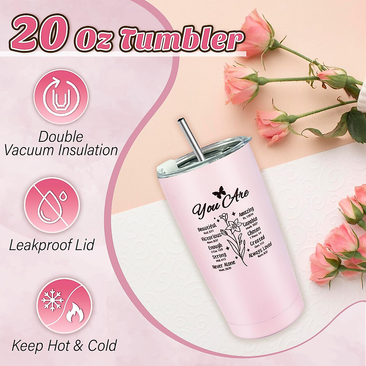 Christian Gifts for Women, Unique 8 Pcs Inspirational Gifts for Women, Religious Gifts for Women for Christmas, Thanksgiving, Easter, Birthday, Spiritual Gifts for Women, Mom, Sister, Friend, Wife