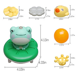 Baby Bath Toys for Kids, 4 Modes Water Spray Bath Toy Sprinkler Bathtub Toys for Toddlers 1-3, Swimming Pool Games Water Play Set Gift for Bathtub Shower Beach Infant Kids Boys Girls Age 2-7 Years Old