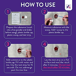 Signify Analytics Xylazine and Fentanyl Test Strip for Liquid and Powder Substances - 5 Pack (5 Test Strips) - Fast, Easy and Simple to Use Forensic Test, White