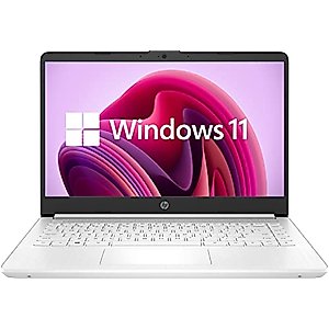 HP 2022 Stream 14inch HD Display, Intel Celeron N4120 Quad-Core Processor,4GB DDR4 Memory,128GB Storage(64GB eMMC+64GB Card),WiFi,Bluetooth, Webcam,HDMI,Microsoft 365, Win11 S, Snow White|TGCD Bundle