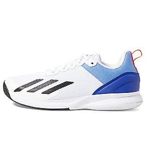 adidas Men's Courtflash Speed Tennis Shoe, White/Black/Black, 11.5