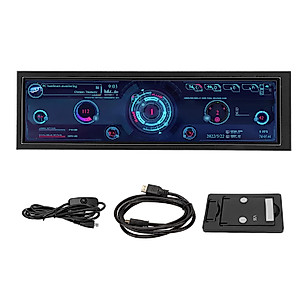 Bewinner 8.8 Inch AIDA64 PC CPU RAM HDD Data Monitor, 8.8 Inch CPU Hardware Temperature Monitor 1920x480 LCD Screen for PC ARGB Computer case Secondary Screen