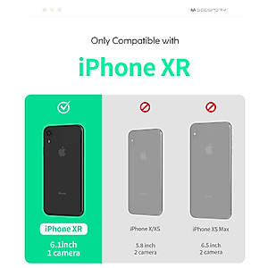 GOOSPERY iPhone XR Wallet Case with Card Holder, Protective Dual Layer Bumper Phone Case - Lilac Purple