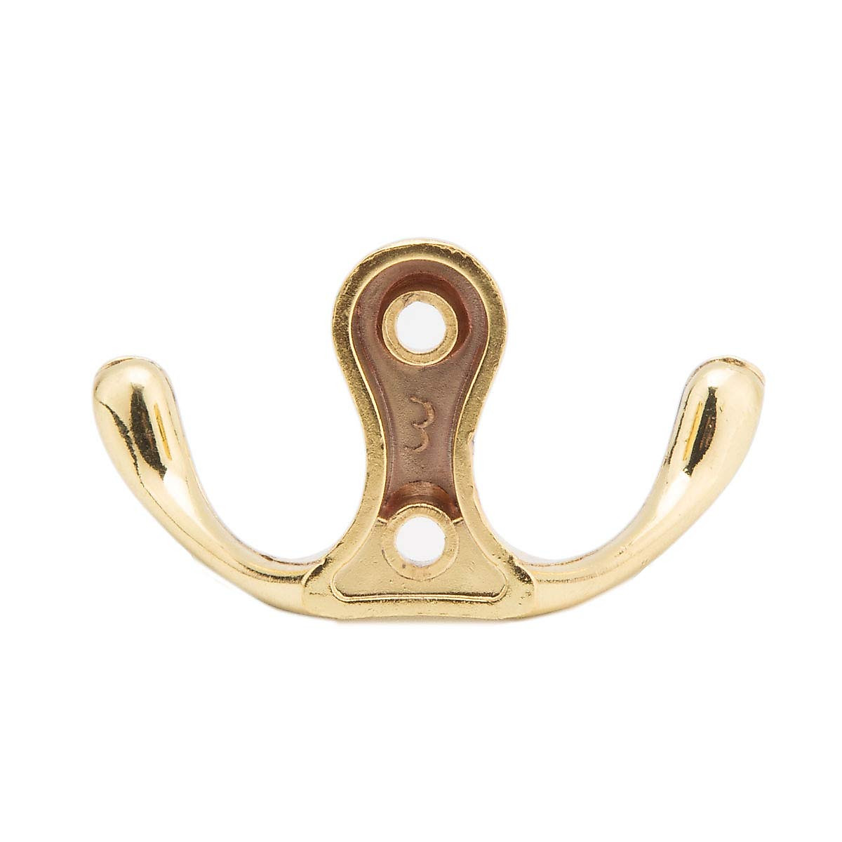 Ulifestar Coat Hook Coat Rack,Double Prong Metal Towel Hook Wall Hook for Hanging Clothes,Pants,Purse,Robe,Towel,Belt,Tie,Key,Mug,Cup,Wreath,Heavy Duty Rustic Bathroom Hanging Hooks,8Pcs (Gold)