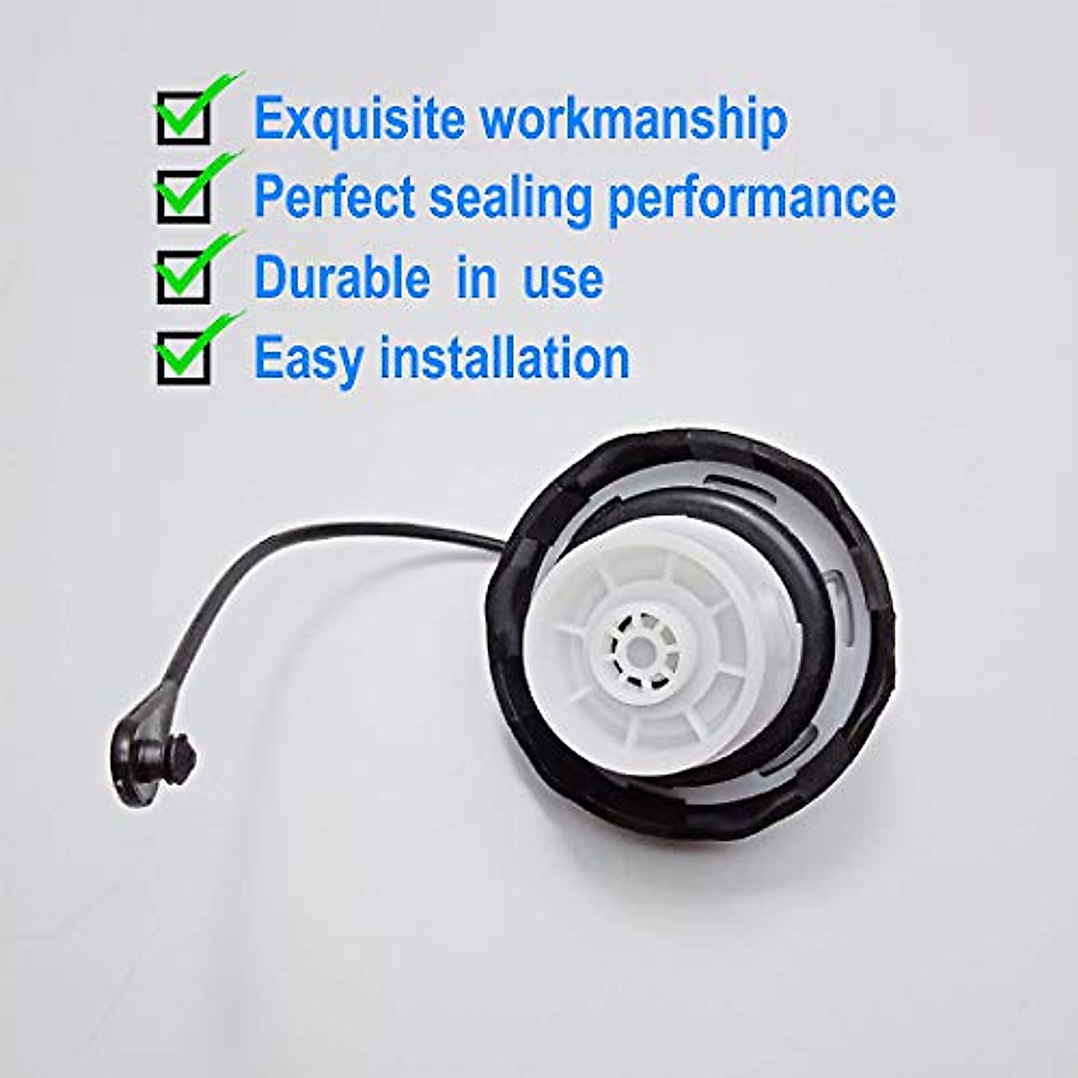 Gas Cap replace 52100552AG for 2003-2018 Jeep Wrangler TJ JK, 2002-2012 Liberty, 2000-2017 Cherokee, 2001-2019 Grand Cherokee, 2008-2018 Compass, 2006-2010 Commander, 2008-2017 Patriot, 2020 Gladiator