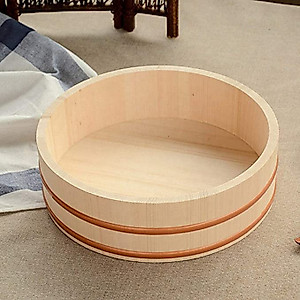 JapanBargain, Sushi Making Kit Rice Mixing Bowl Tub Japanese Hangiri x1, Bamboo Sushi Rolling Mat Roller x3, Rice Paddle Scoop x3