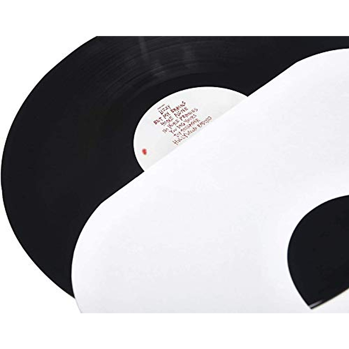 BIG FUDGE Vinyl Record Sleeves Bundle - 50x Record Outer Sleeves Plus 50x Record Inner Sleeves - Crystal Clear Album Sleeves and Rounded Acid Free LP Sleeves for 12" Records