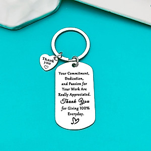 Xiahuyu Thank You Gifts Employee Appreciation Gifts Keychain Employee of the Month Gifts Coworker Thank You Gifts Employee Gifts for Christmas Birthday Work Anniversary Leaving Retirement