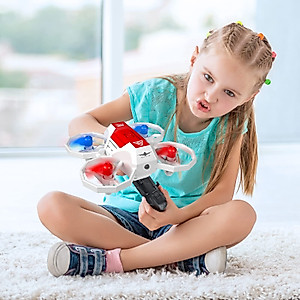 Powerextra Pro Easy Drone for Kids, RC Mini Drone with LED Light, RC Quadcopter Indoor, Altitude Hold, 3D Flip, Auto Rotation, One Key Start/Land, 2 Batteries, Great Gift for Boys & Girls 8+