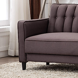 AC Pacific Noah Modern Button-Tufted Sofa Bed