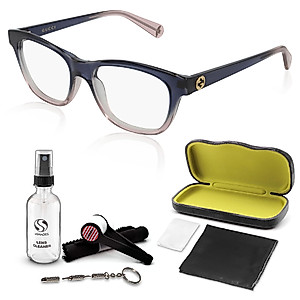 Gucci GG03720 Designer Fashion Eyeglasses: Woman Rectangular Shape Eyeglasses Frame Eyewear with Luxury eSHADES Kit - Embrace Sophistication and Elegance
