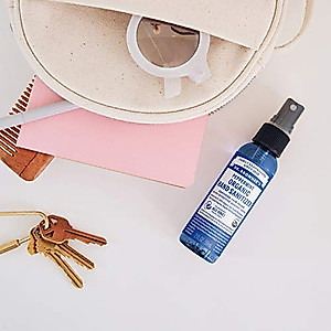 Dr. Bronner's - Organic Hand Sanitizer Spray (Peppermint, 2 ounce) - Simple and Effective Formula, Cleanses & Sanitizes, No Harsh Chemicals, Moisturizes and Cleans Hands