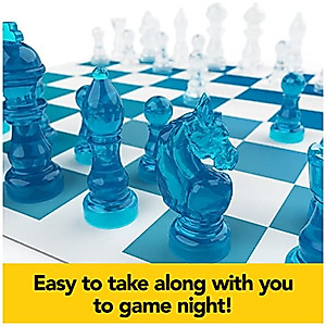 Spin Master Games Pack & Go Chess & Checkers Board Game from Spin Master Games Portable 2-Player Games Chess Board Chess Set for Adults and Kids Ages 8 and up