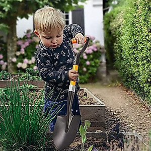 Shovel for Digging 28-inch Small Round Shovel with D-Handle Kids Metal Beach Shovel，Camp Shovel ，Garden Shovel ,Gardening Tools Fiberglass Handle