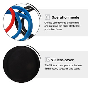 Vr Protective Case Vr Lens Covers Lens Anti-Scratch Ring Vr Supplies Durable Lens Cover Lens Mask Lens Protector for Vr Lens Protective Case Vr Accessories Vr Protection Supplies
