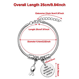 DlaeKua Breast Cancer Awareness Gifts bracelet Jewelry for cancer patients Inspirational bracelet for Women Engraved Stainless Steel Birthday Christmas Gifts Bracelets Jewelry Gifts Wire Bangle