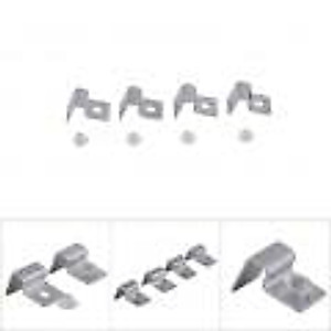 4 Size 4Pcs Stainless Steel Aquarium Fish Tank Glass Cover Support, Stainless Steel Fish Tank Cover Holder Anti-Slip Fish Tank Holders Aquarium Accessories Universal Lid Clips(6mm)