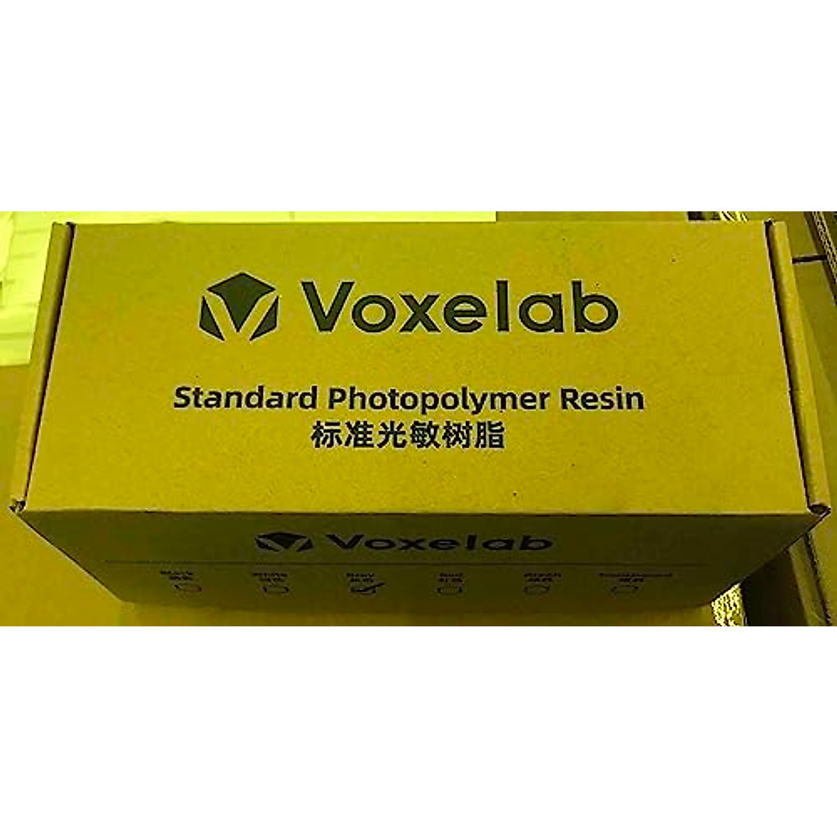 Voxelab 3D Printer Resin, LCD UV-Curing Resin, Tough & Rigid 3D Resin with 405nm Standard Photopolymer for LCD 3D Printing(0.5KG,Green)