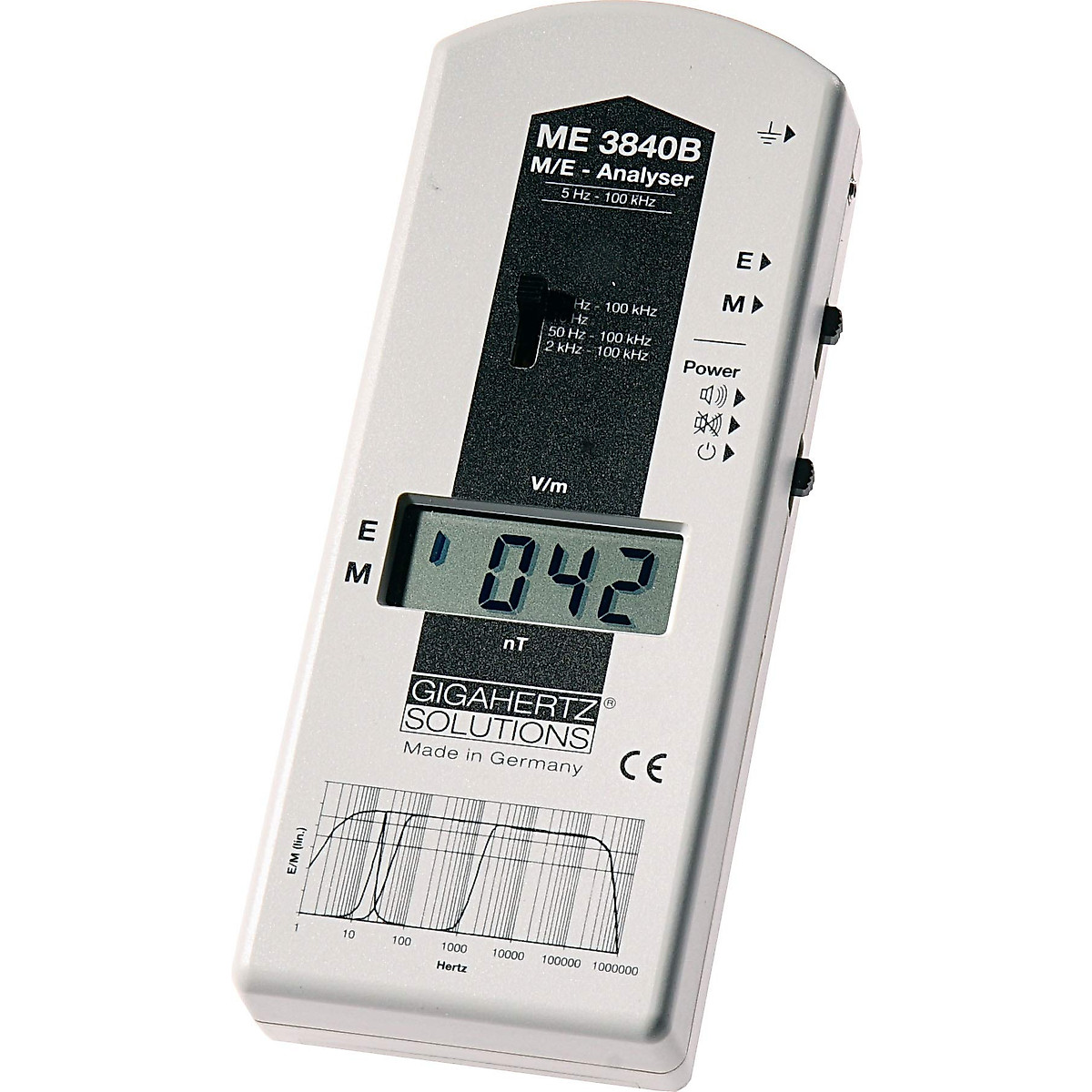 Gigahertz Solutions ME3840B EMF Meter 16Hz - 100kHz With Built In Frequency Filter