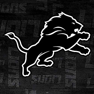 Skinit Decal Gaming Skin Compatible with PS4 Controller - Officially Licensed NFL Detroit Lions Black & White Design
