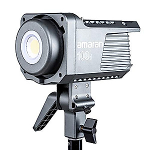 Amaran 100D LED Video Light, 130W CRI95+ TLCI96+ 39,500 lux@1m Bluetooth App Control 8 Pre-Programmed Lighting Effects DC/AC Power Supply, Made by Aputure