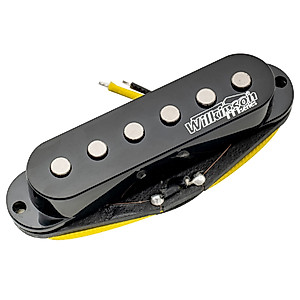 Wilkinson M Series High Output Alnico 5 Strat Single Coil Middle Pickup for Stratocaster Electric Guitar, Black