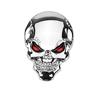 Automotive Metal Skull Decor halloween skull wall stickers refit metal signs metal stickers goth car decor Vehicles Trucks Decorations Emblem